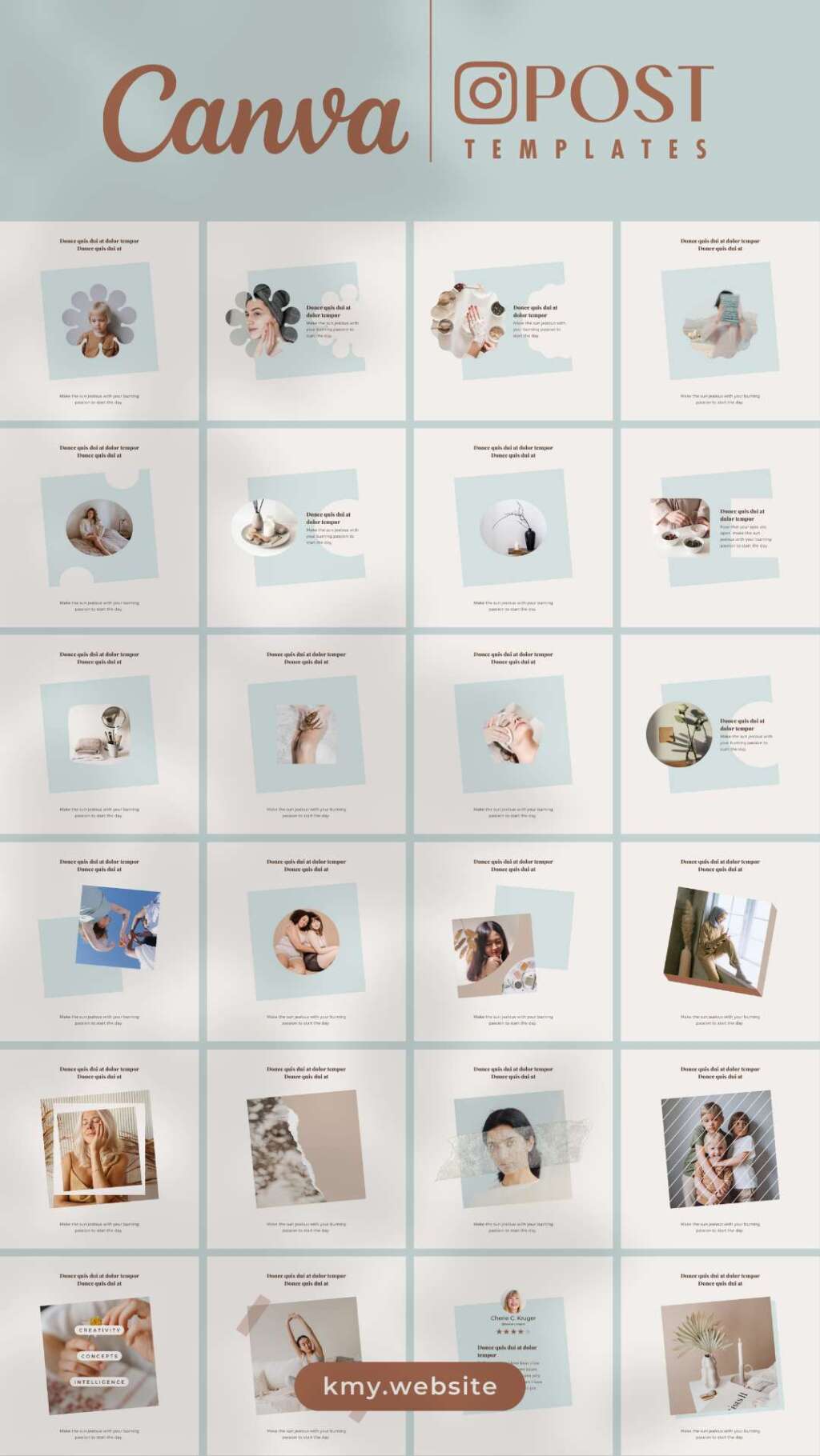 300 Instagram Template Canva Bundle – Carousel Post Portrait Story Reel ...