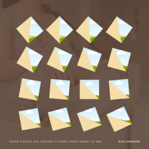 72 Right Triangle Photo Frames + 54 Combinations for Canva | つくるデポ