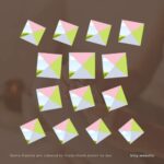 72 Right Triangle Photo Frames + 54 Combinations for Canva | つくるデポ