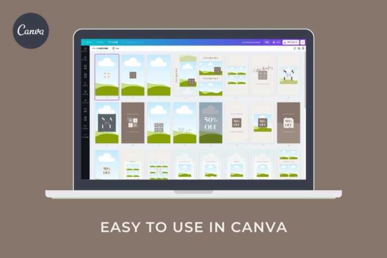 Instagram Template Canva – Elegant Minimum Sales Promotion Organic Post ...