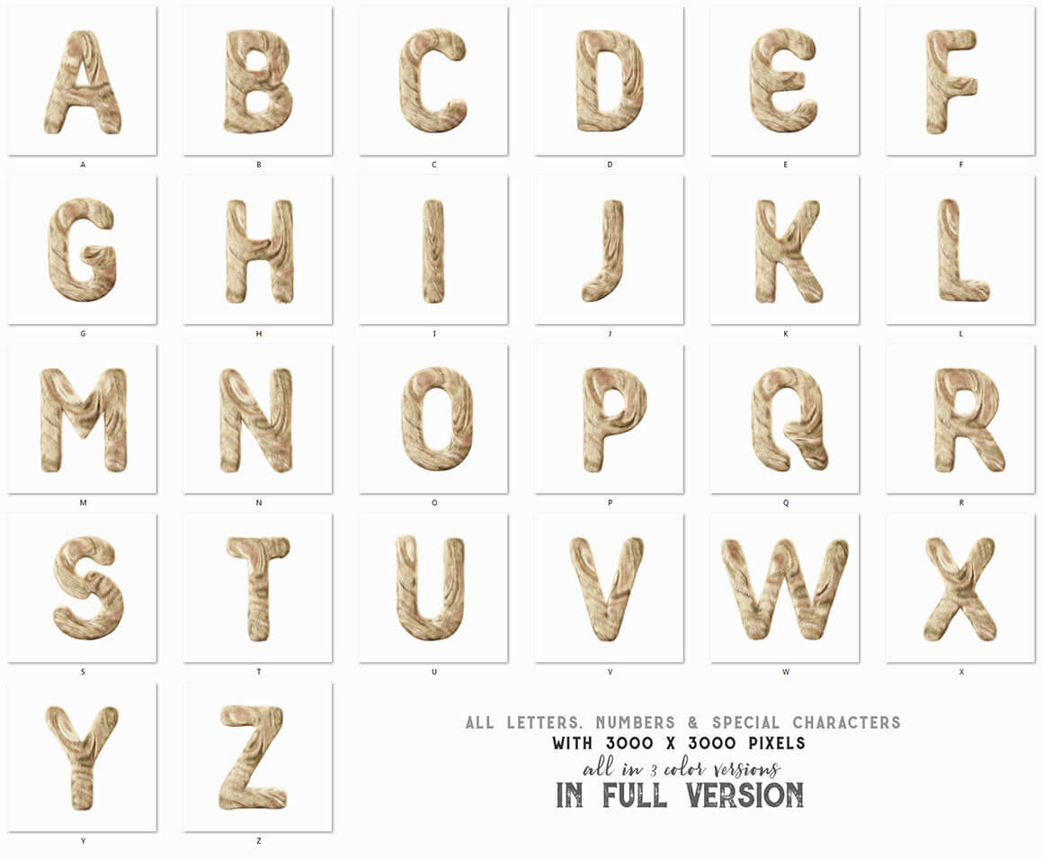 Freebie 3D Letters – available for commercial use – Your Great Design