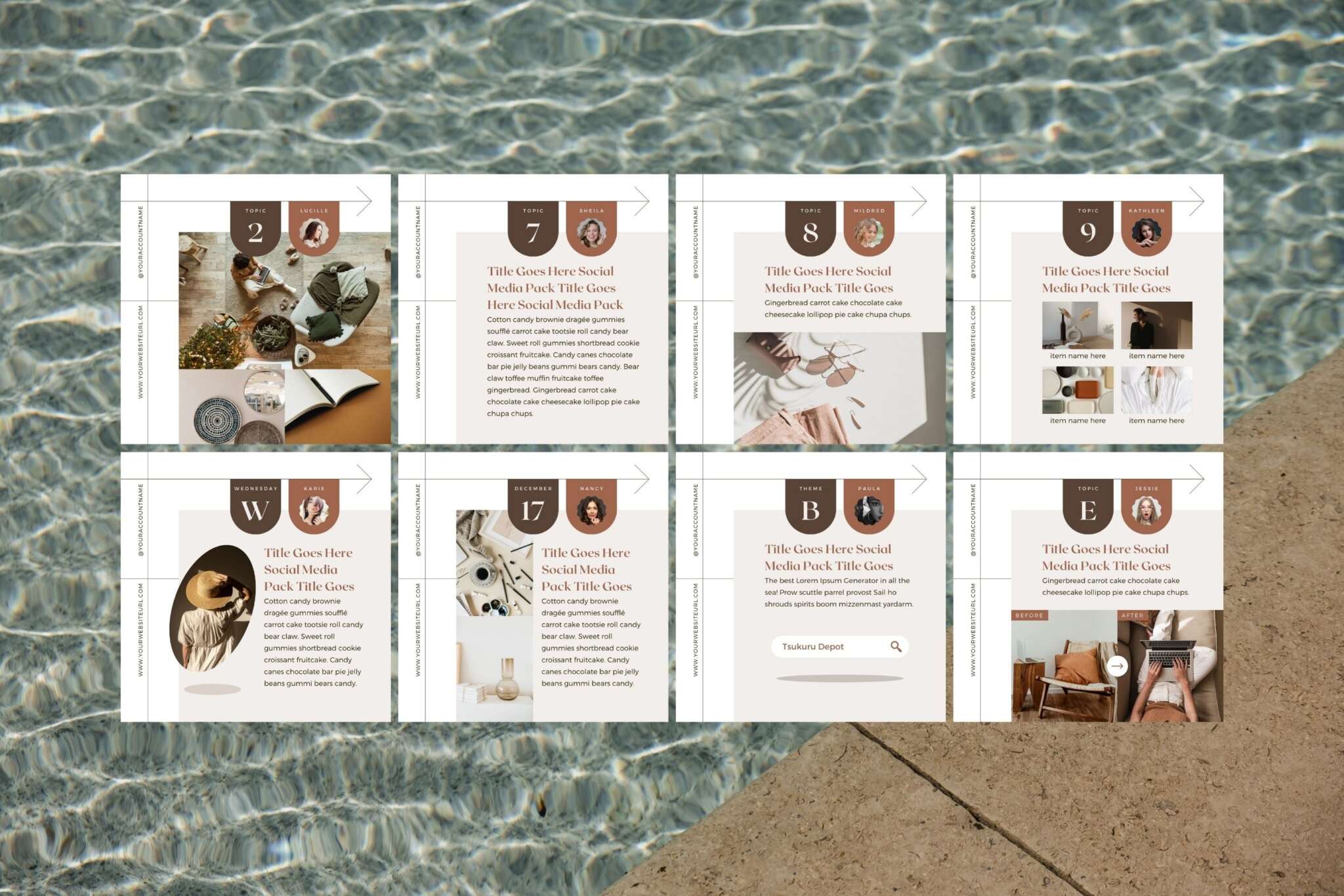 Instagram Template Canva Carousel Post Shadow B Clean Minimum 1391