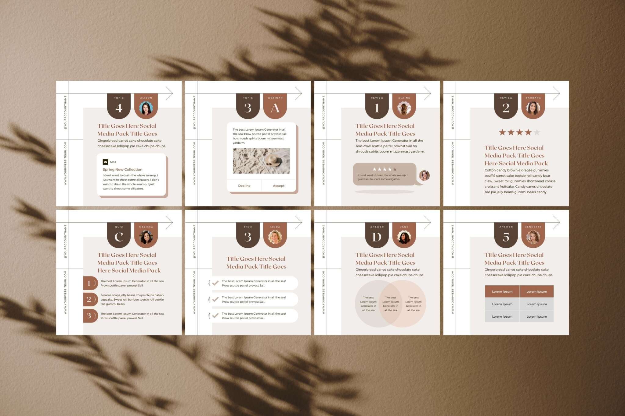 Instagram Template Canva Carousel Post Shadow B Clean Minimum 8569
