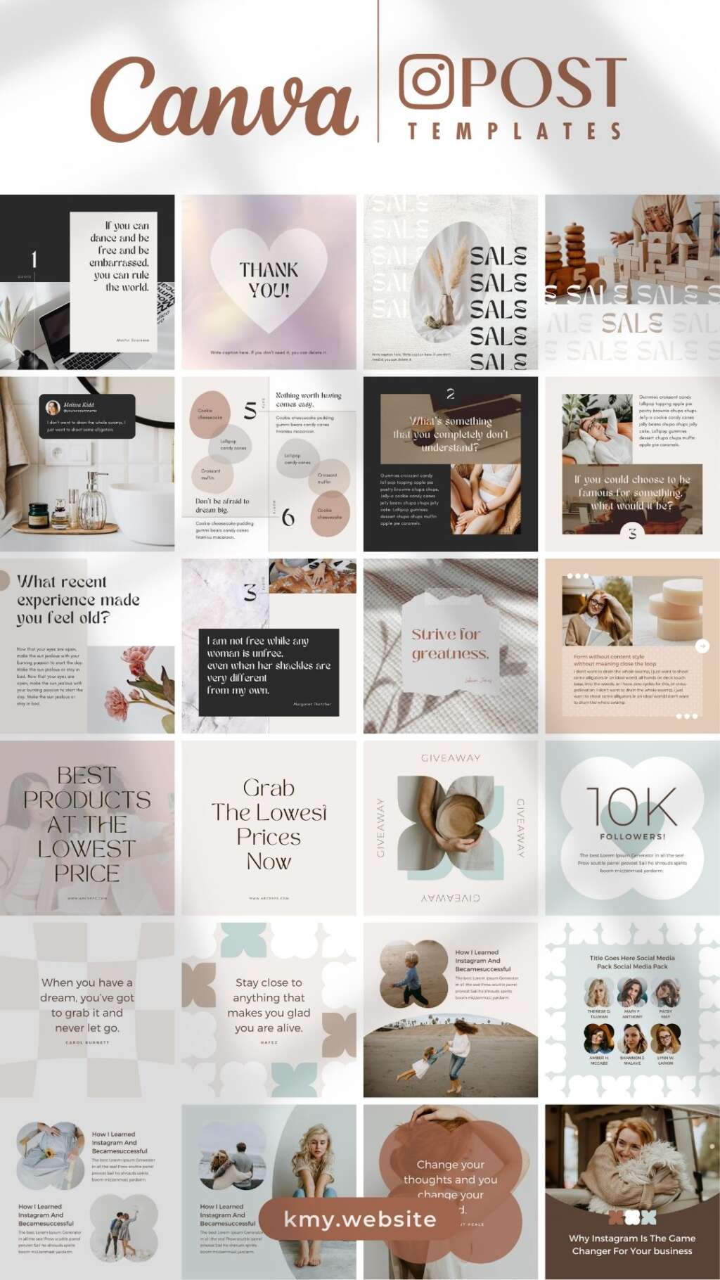 Keikoya Whole Shop Design Bundle – 3800+ Canva Templates & Free Update ...