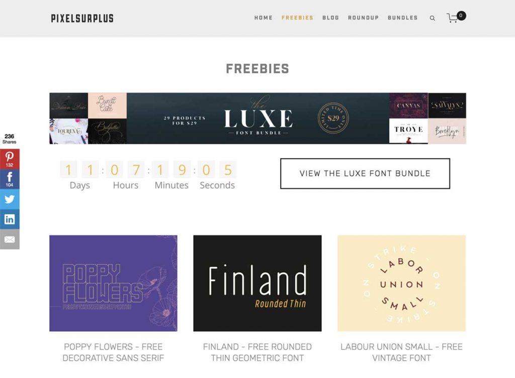 商用利用可能も多数！Pixel Surplusの無料デザイン素材ダウンロード方法を日本語&画像つきで解説【フォント・テンプレート】 | つくるデポ